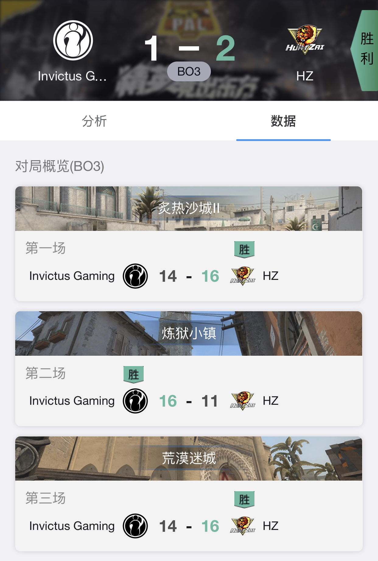 PAL 10月2日战况：IG憾负HZ，VG不敌Checkmate - 武库通行证上线 - CSGO官方网站 - 反恐精英：全球攻势